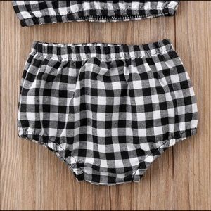 boutique | Matching Sets | Gingham Crop Top And Bloomer Set | Poshmark